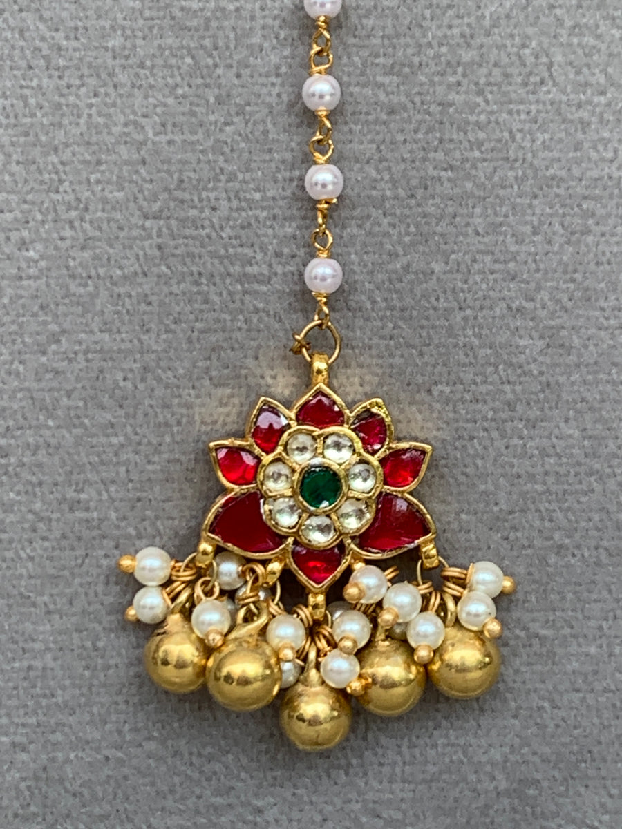 KK728 Multi Jadau Mangtikka – Raj Jewellery